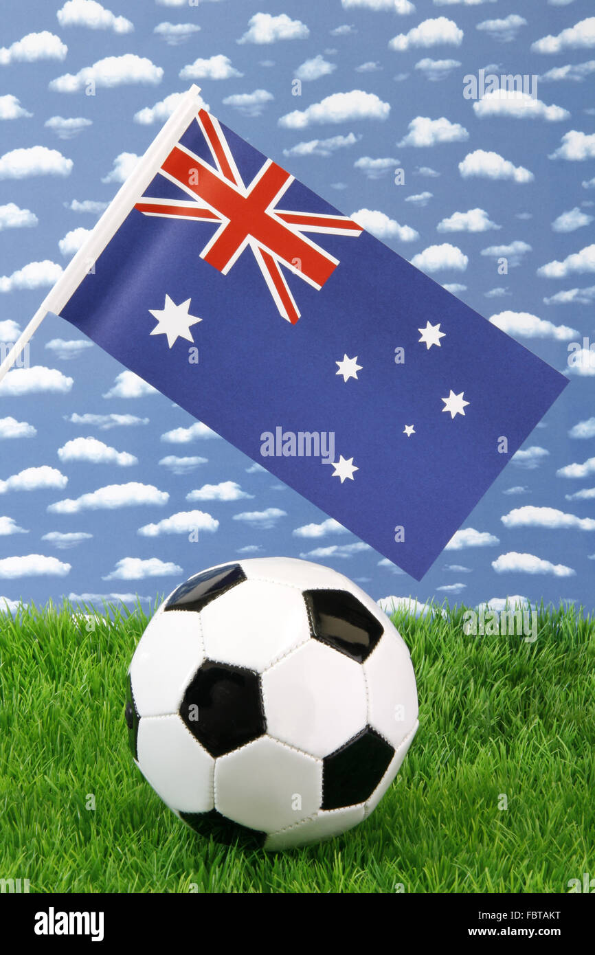 Australia football flag hi-res stock photography and images - Alamy