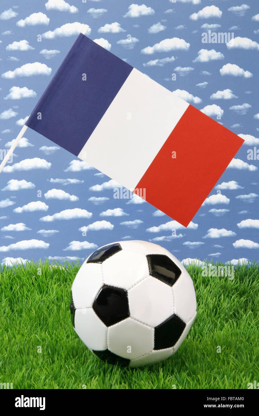 Football with Flag Stock Photo - Alamy