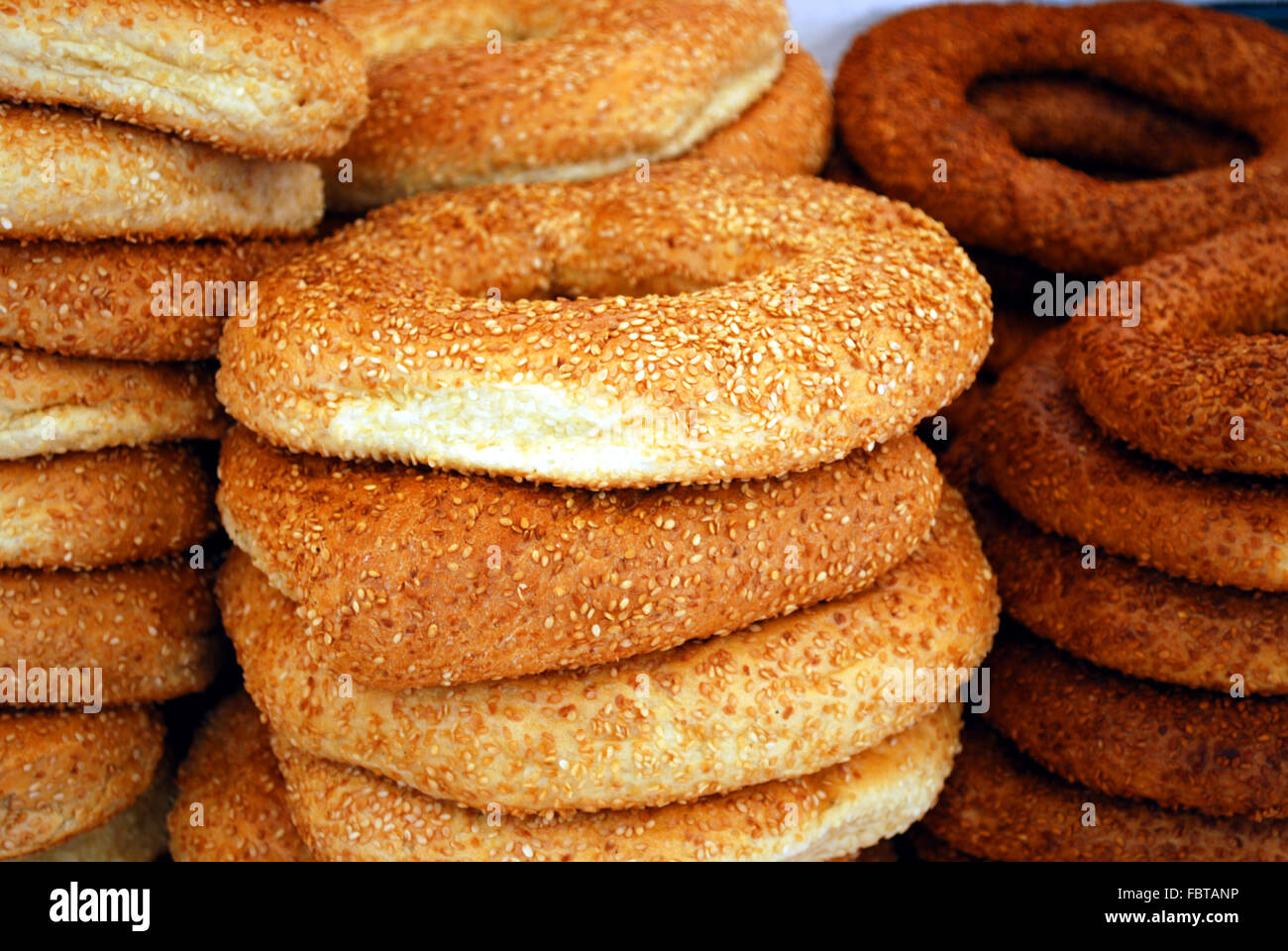turkish sesame bread Stock Photo - Alamy