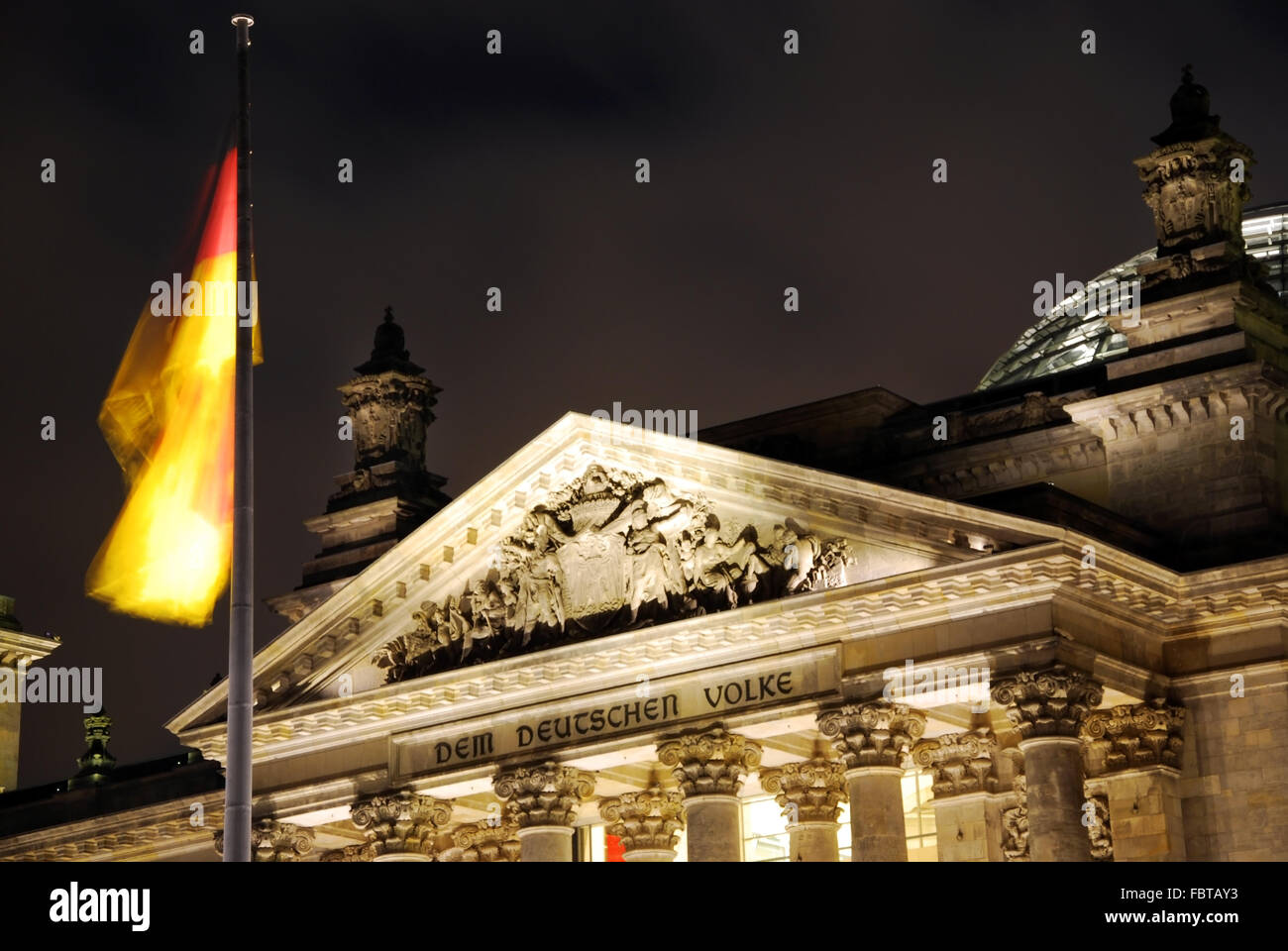 berlin reichstag night Stock Photo - Alamy