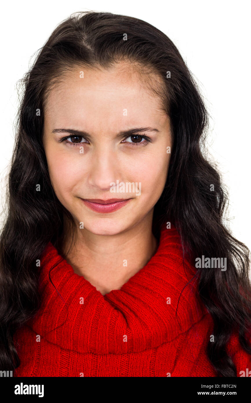 Portrait of curious woman Stock Photo - Alamy