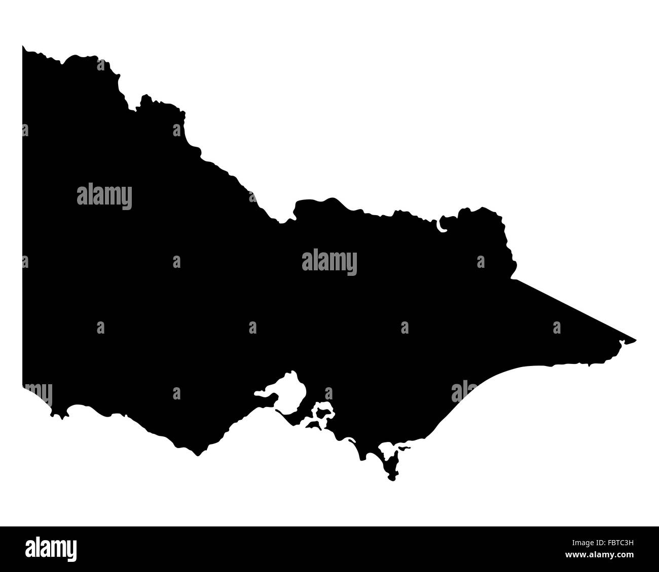 Map of Victoria Stock Photo - Alamy