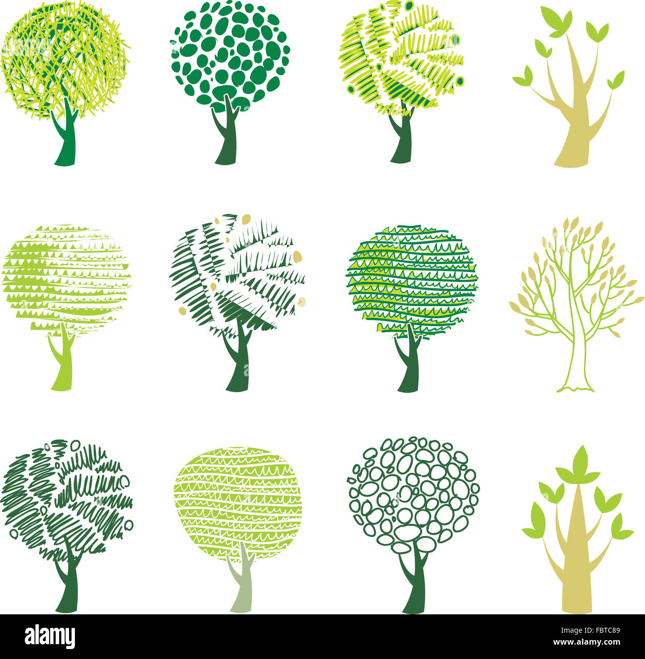 set of tree Stock Photo - Alamy