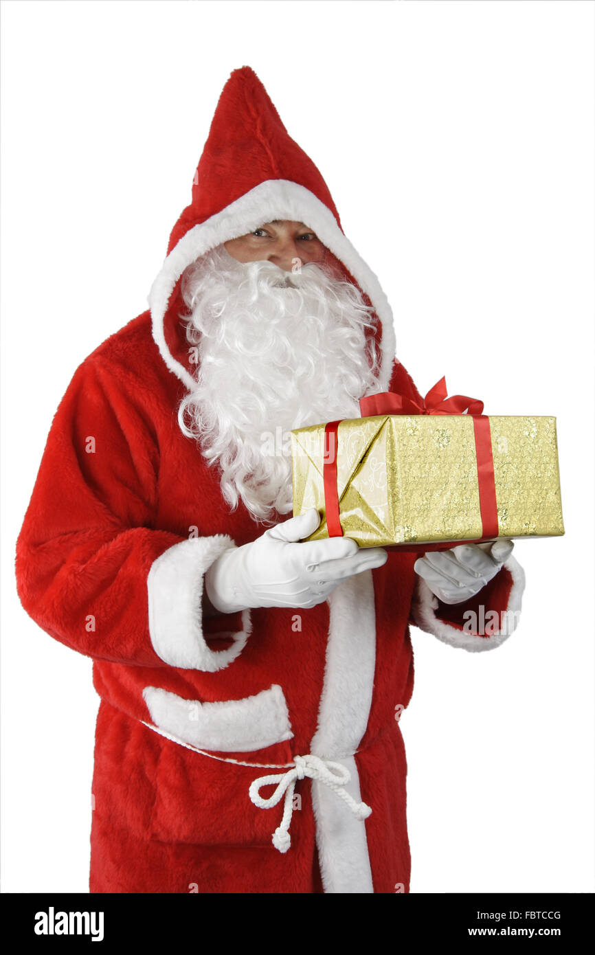 Santa with Gifts Stock Photo - Alamy