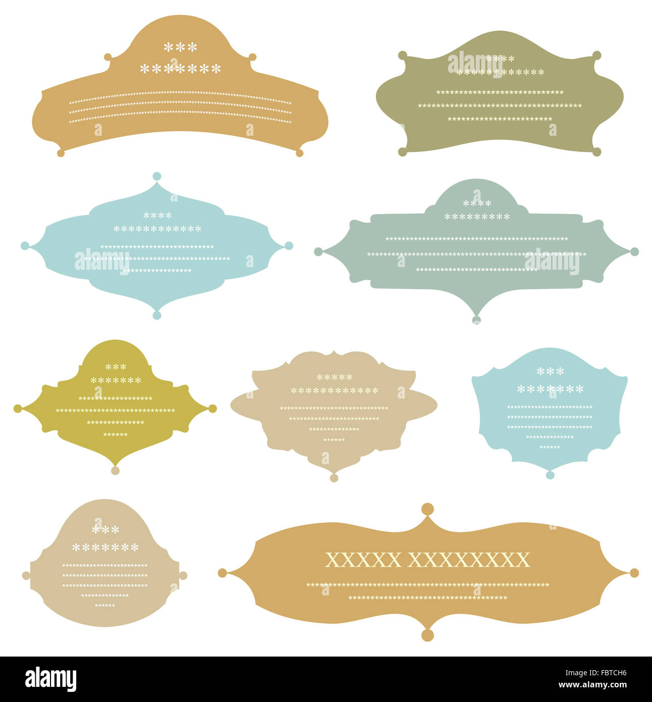 set of design elements Stock Photo - Alamy