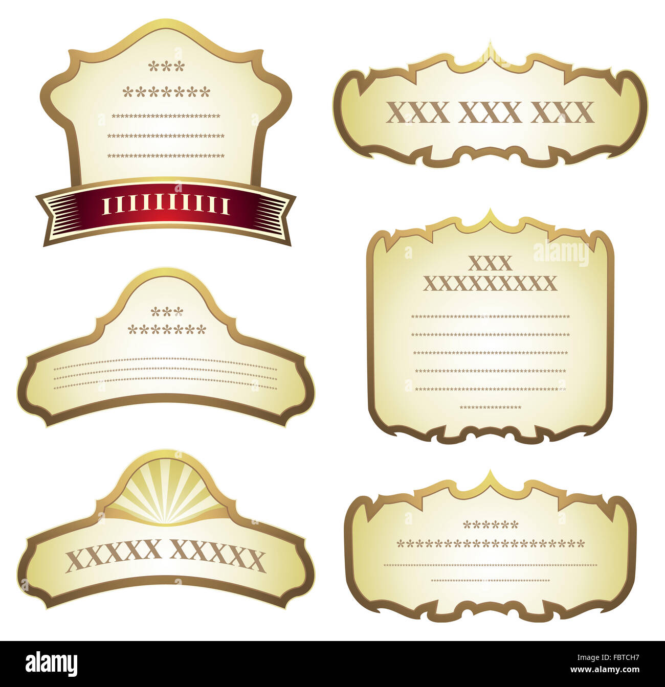 set of design elements Stock Photo - Alamy