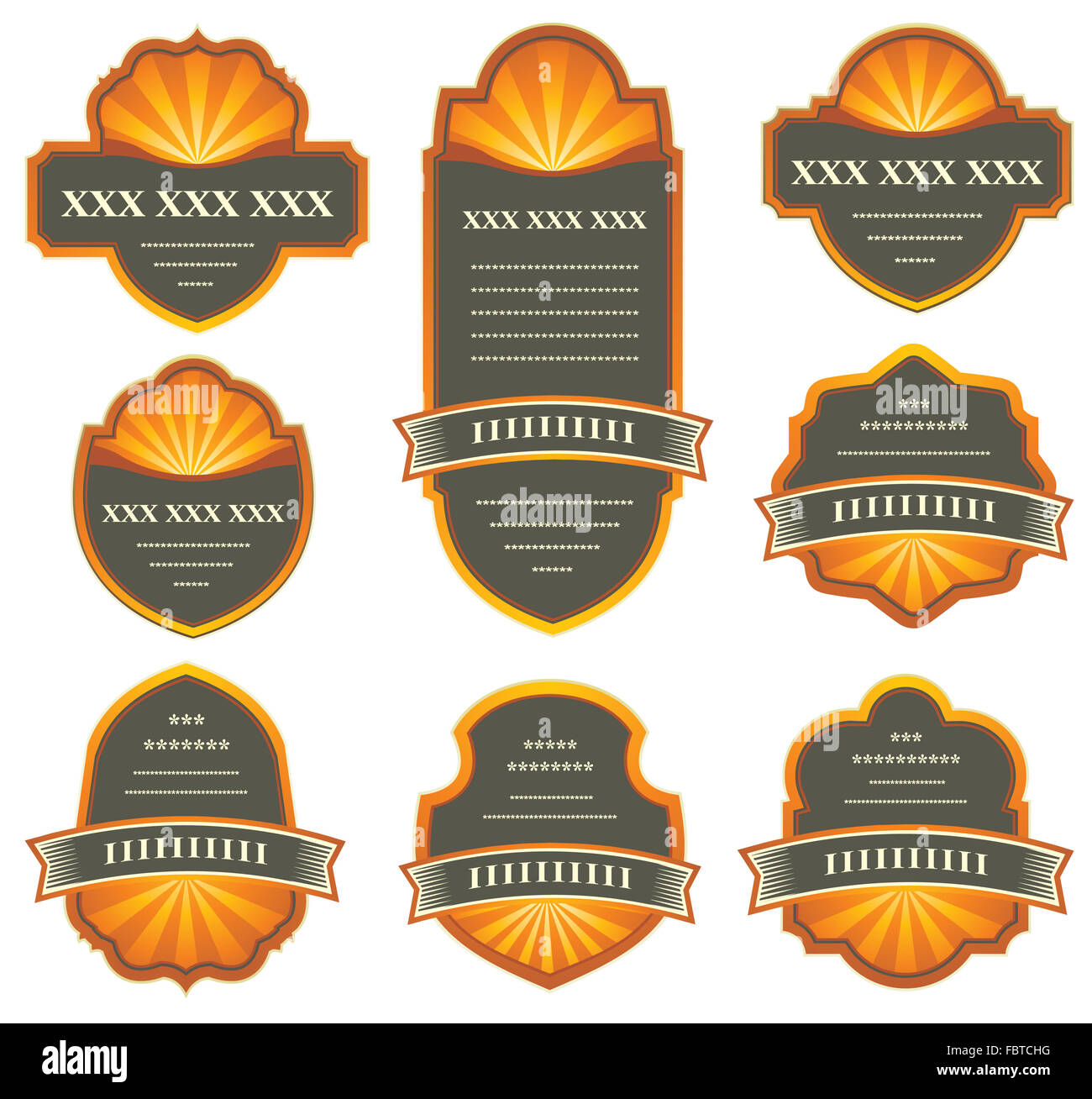 set of design elements Stock Photo - Alamy