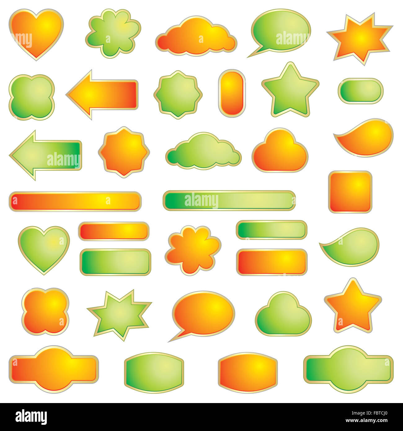 set of design elements Stock Photo - Alamy