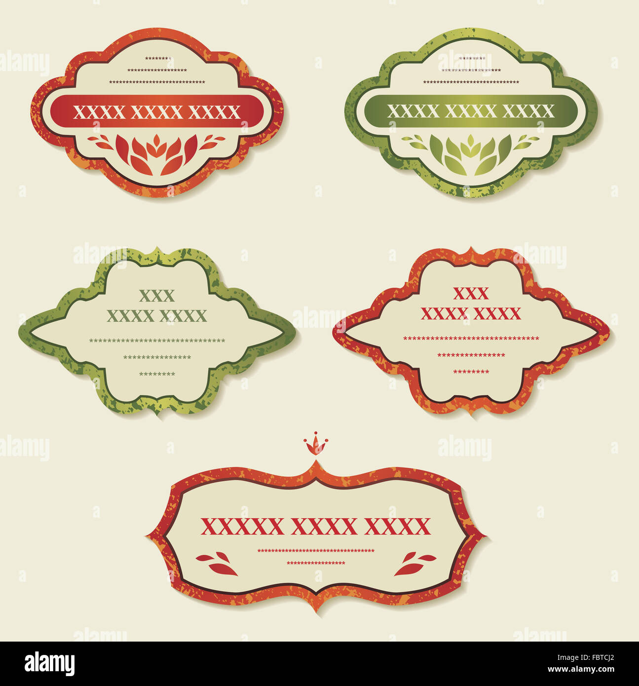 set of design elements Stock Photo - Alamy