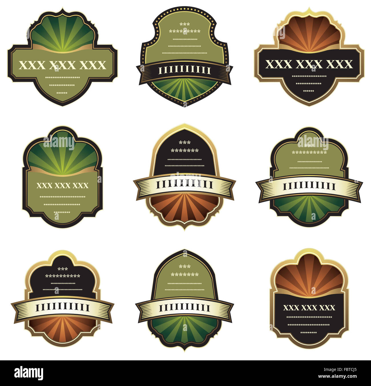 set of design elements Stock Photo - Alamy
