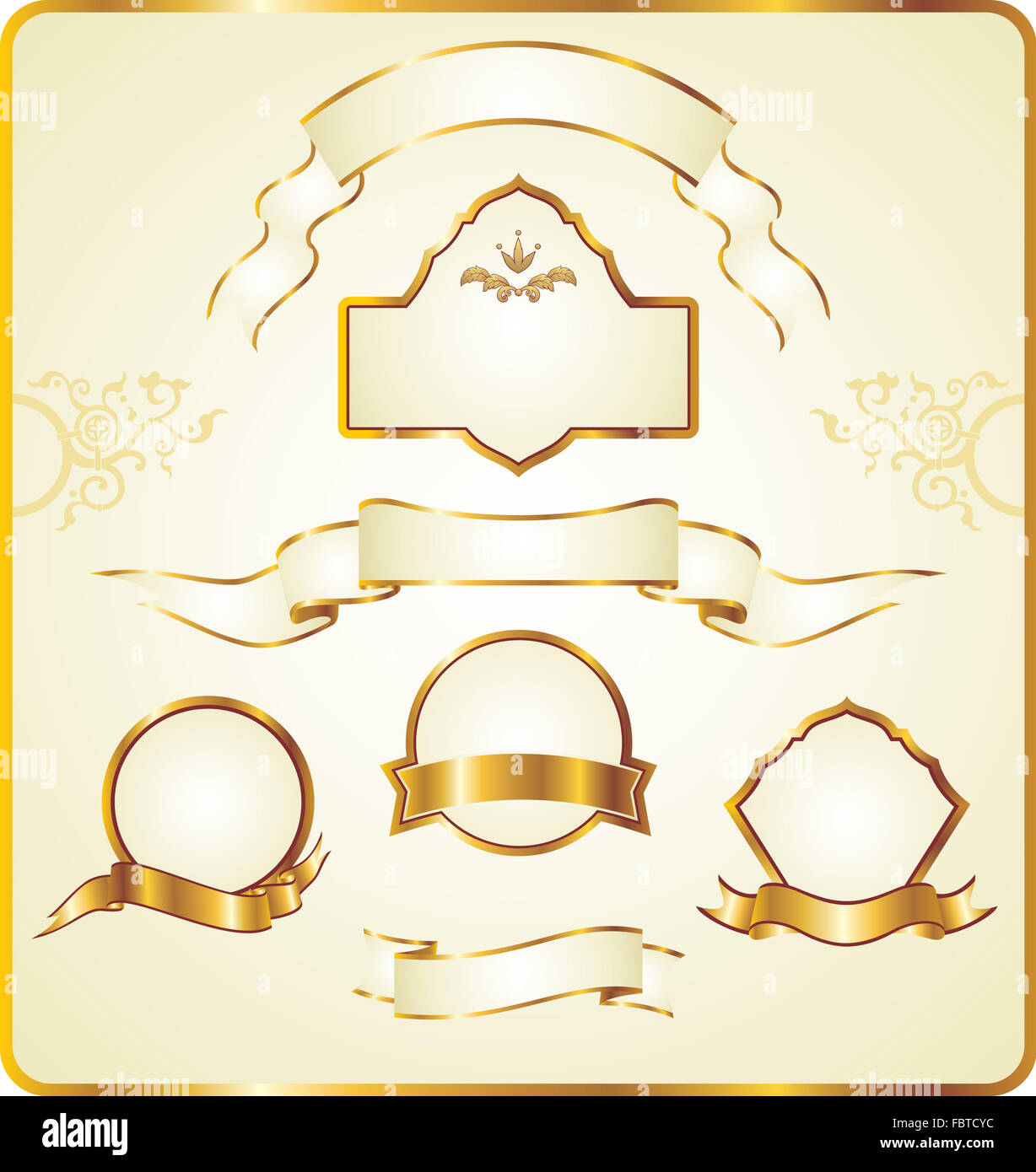 set of design elements Stock Photo - Alamy