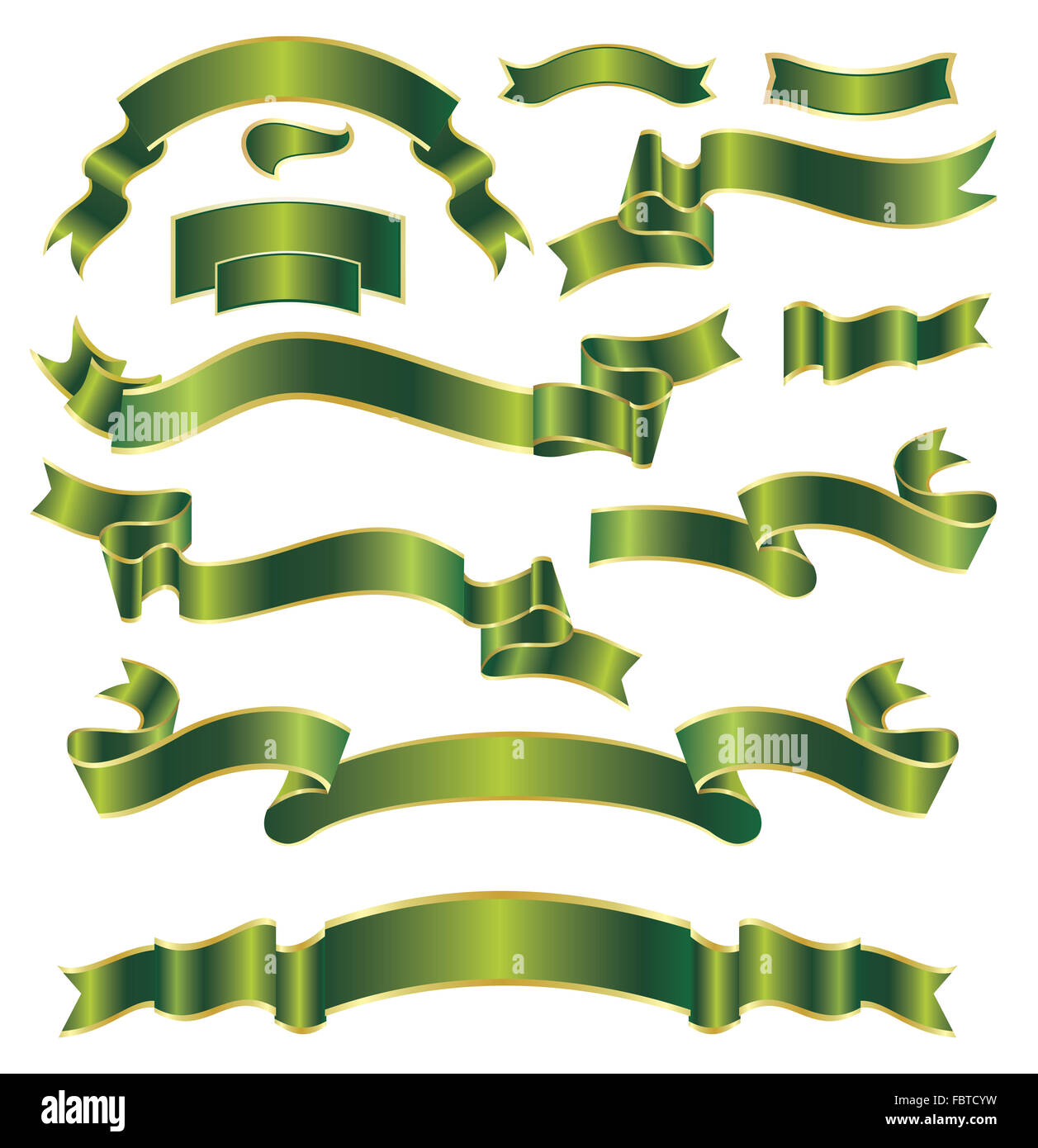 Set of ribbons Stock Photo - Alamy