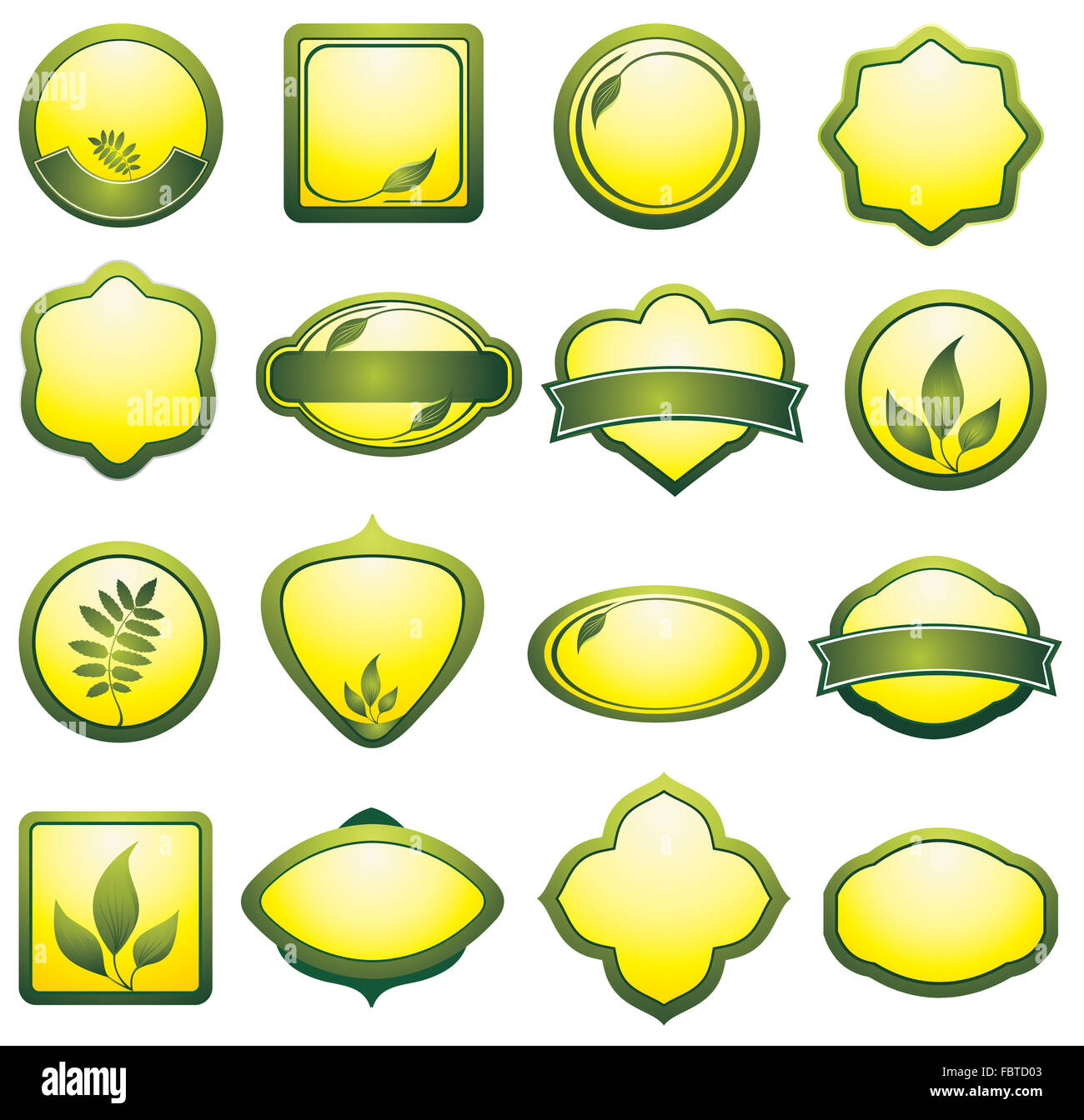 Eco collection design elements Cut Out Stock Images & Pictures - Alamy