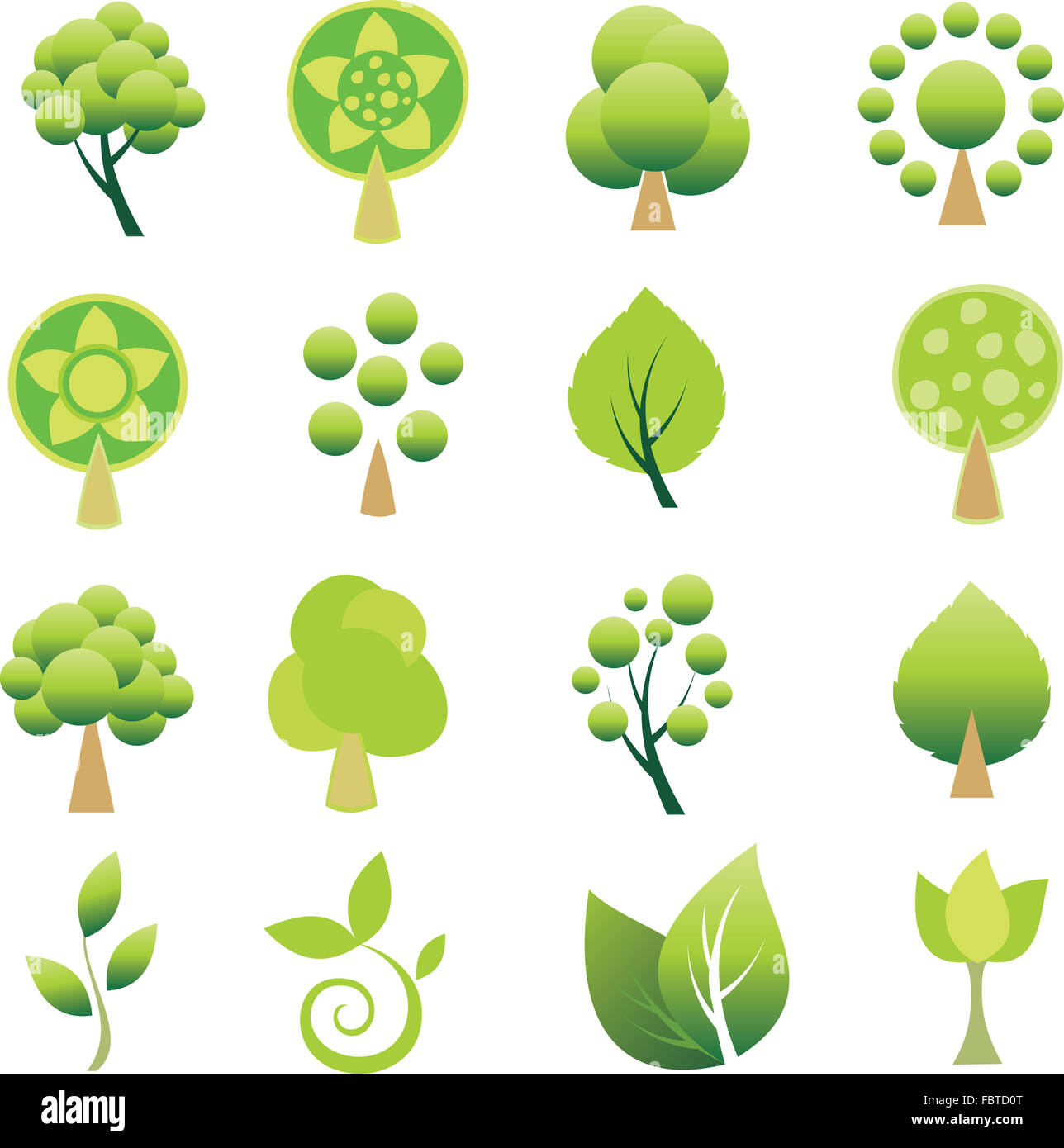 set of tree Stock Photo - Alamy