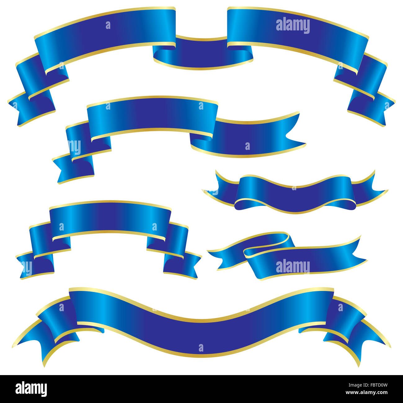 Set of ribbons Stock Photo - Alamy