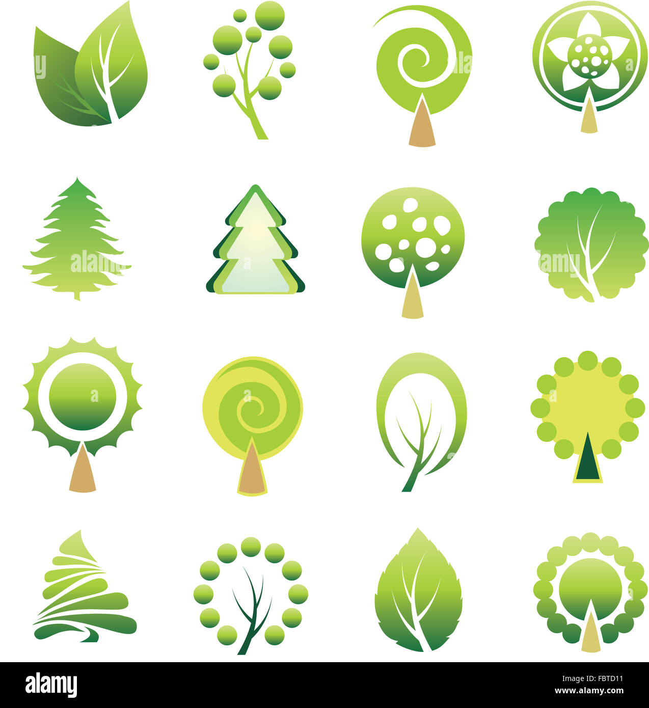 set of tree Stock Photo - Alamy
