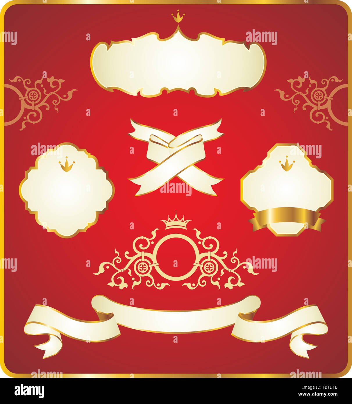 Set of design elements Stock Photo - Alamy