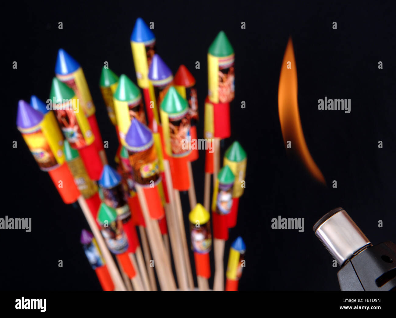 Silvester rockets hi-res stock photography and images - Alamy