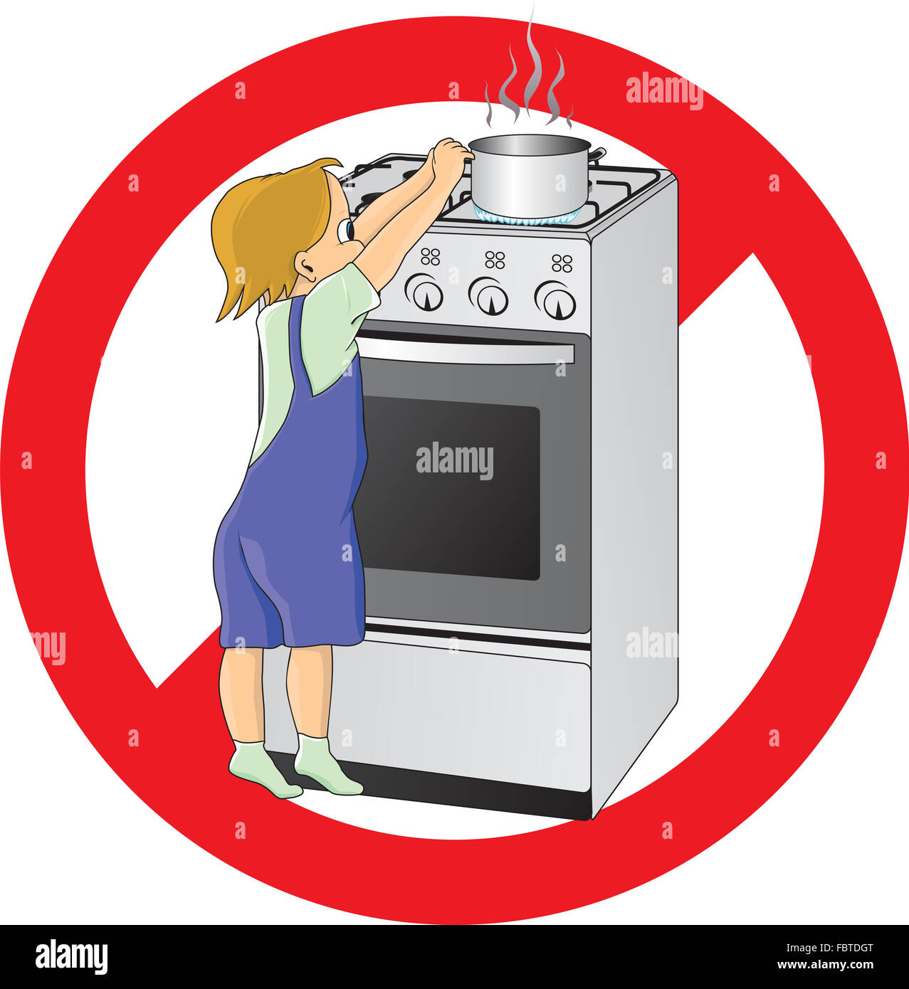 Child danger kitchen hi-res stock photography and images - Alamy
