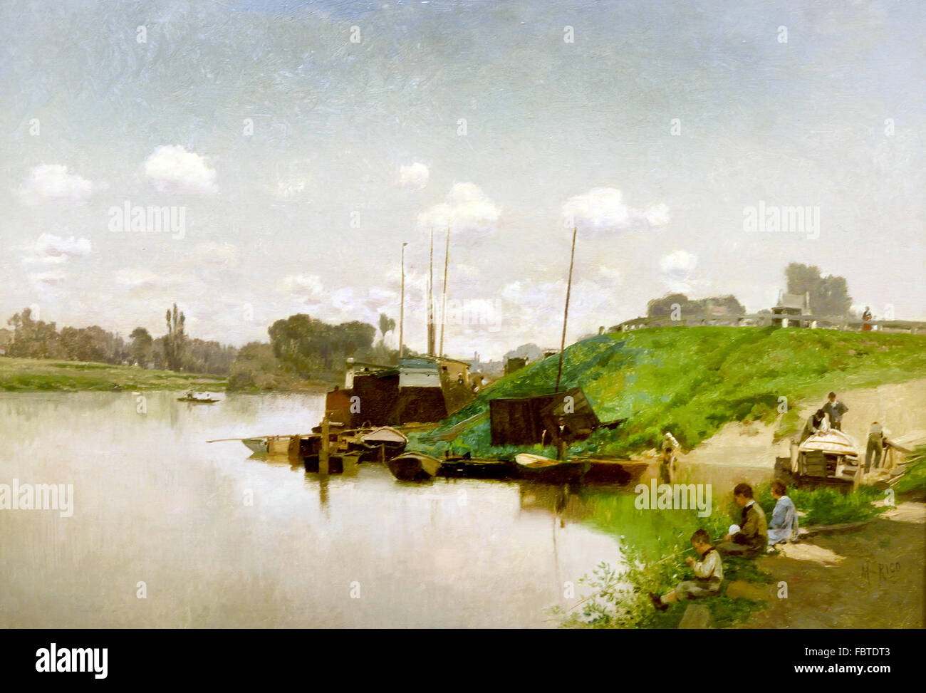 A Summer’s Day on the Seine ca. 1870-1875 Martín Rico Ortega Spanish ...