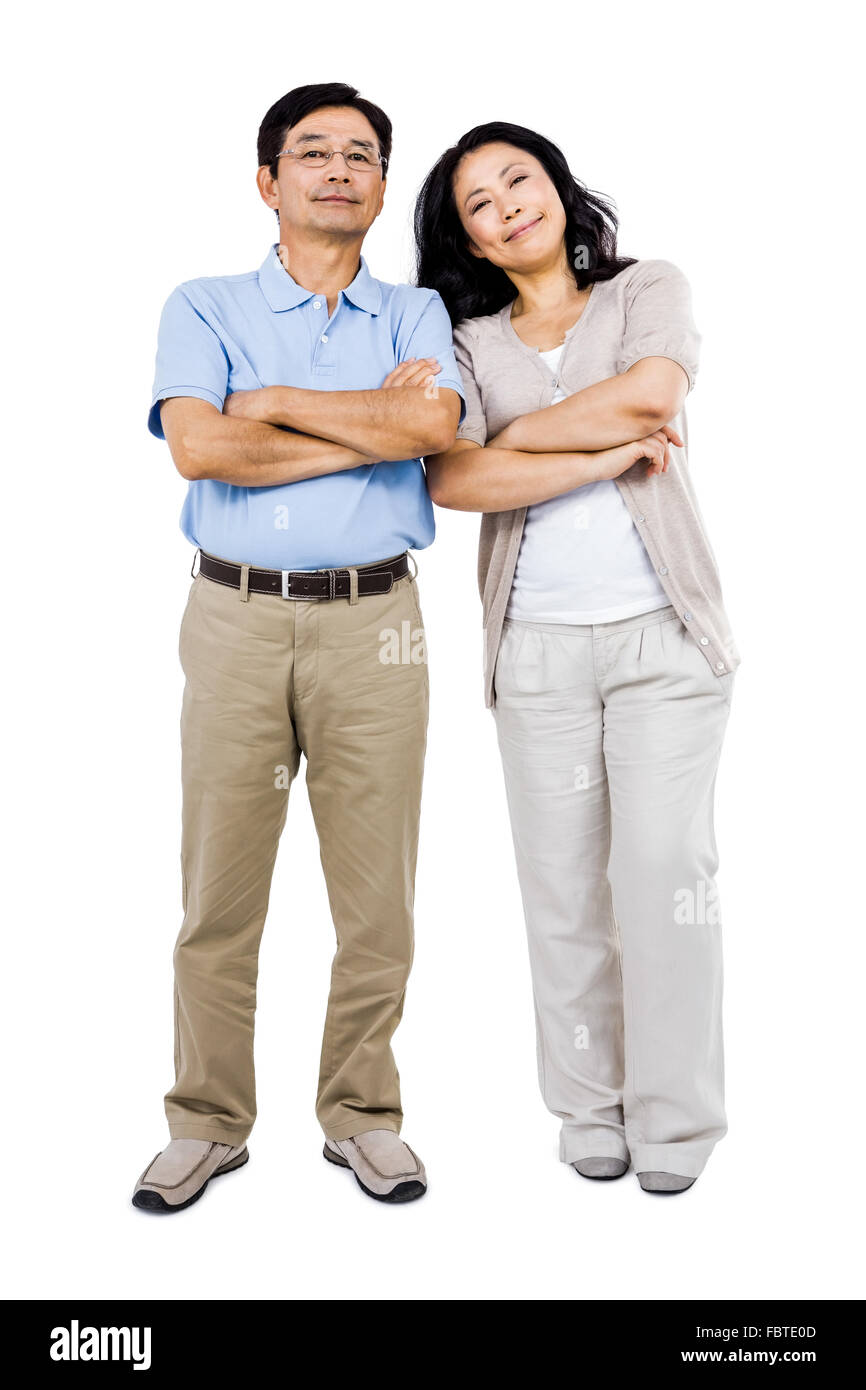 Smiling man and arms folded Cut Out Stock Images & Pictures - Alamy
