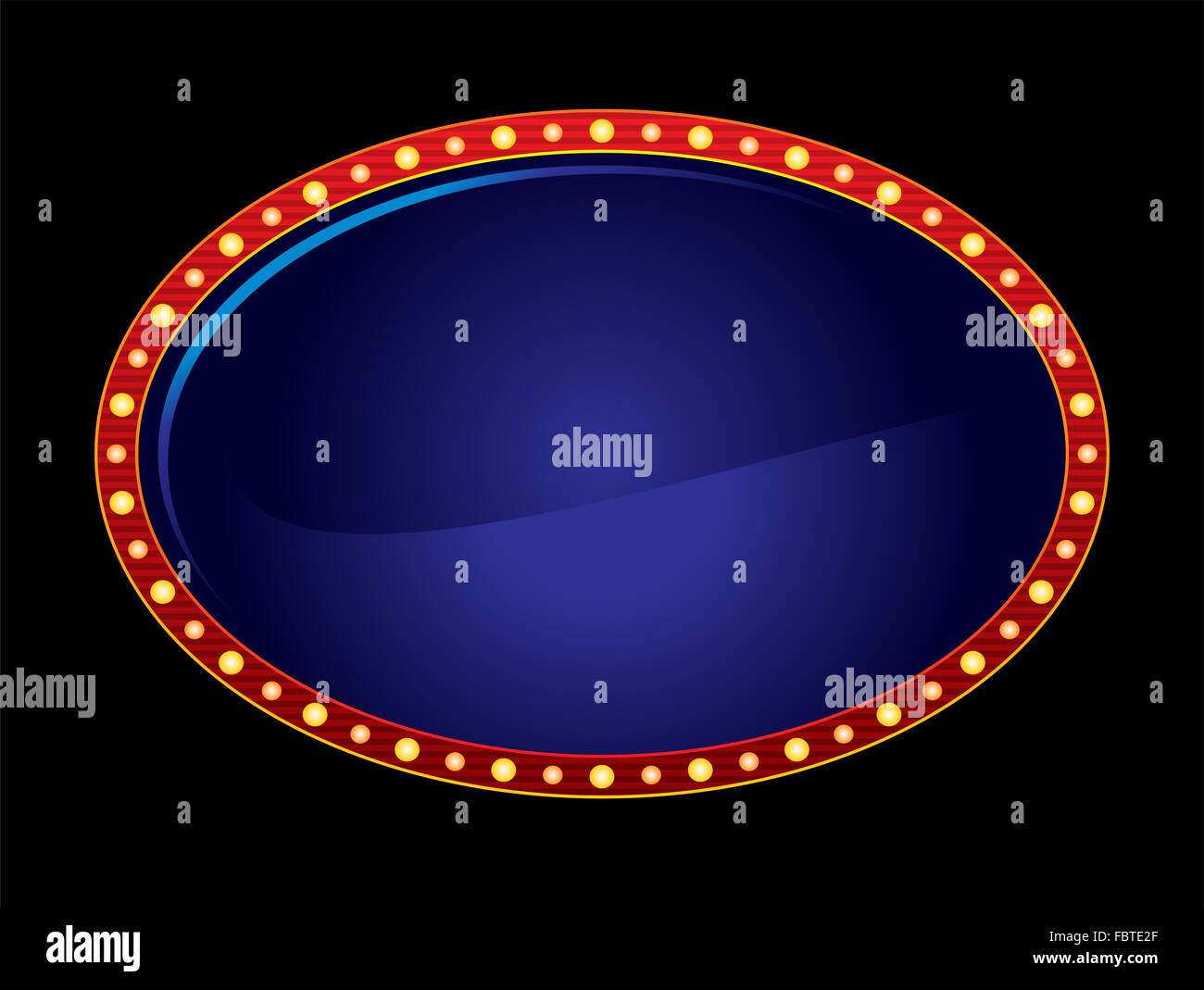 Oval neon sign hi-res stock photography and images - Alamy