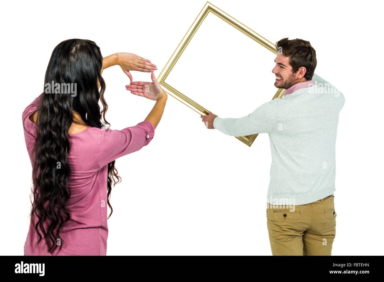 Man picture frame Cut Out Stock Images & Pictures - Alamy