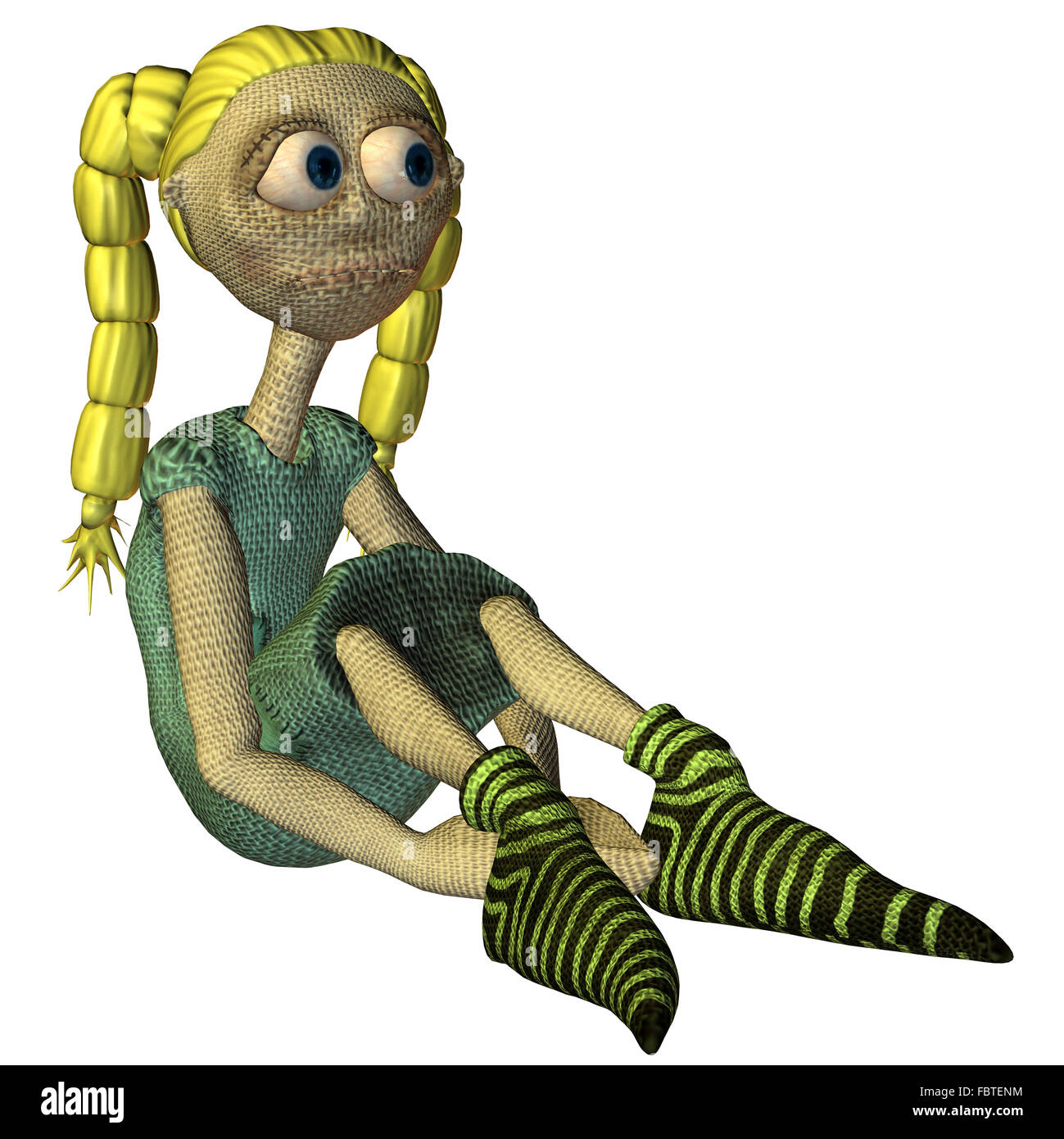 sitting sad rag doll Stock Photo - Alamy