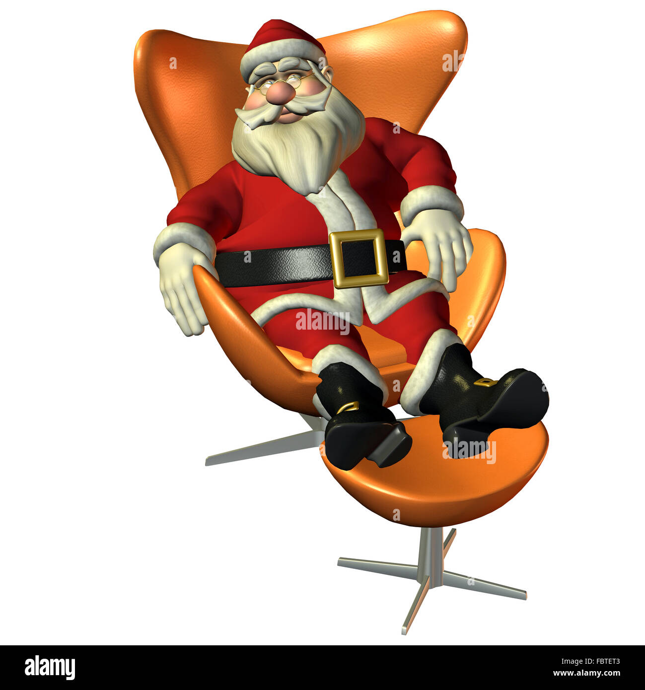 Santa Claus in sitting pose Stock Photo - Alamy