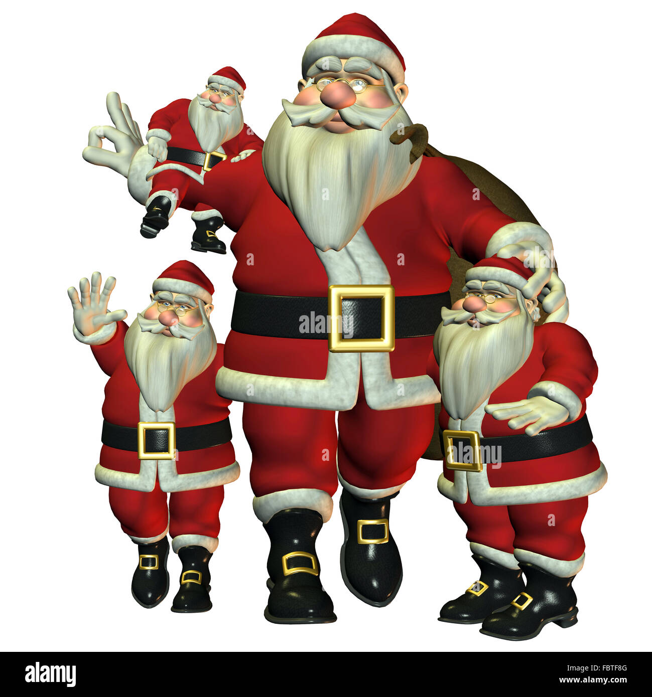 The merry Santa Claus Stock Photo - Alamy