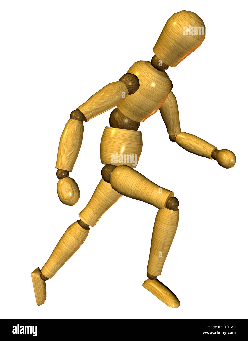 running Wooden Dummy Stock Photo - Alamy