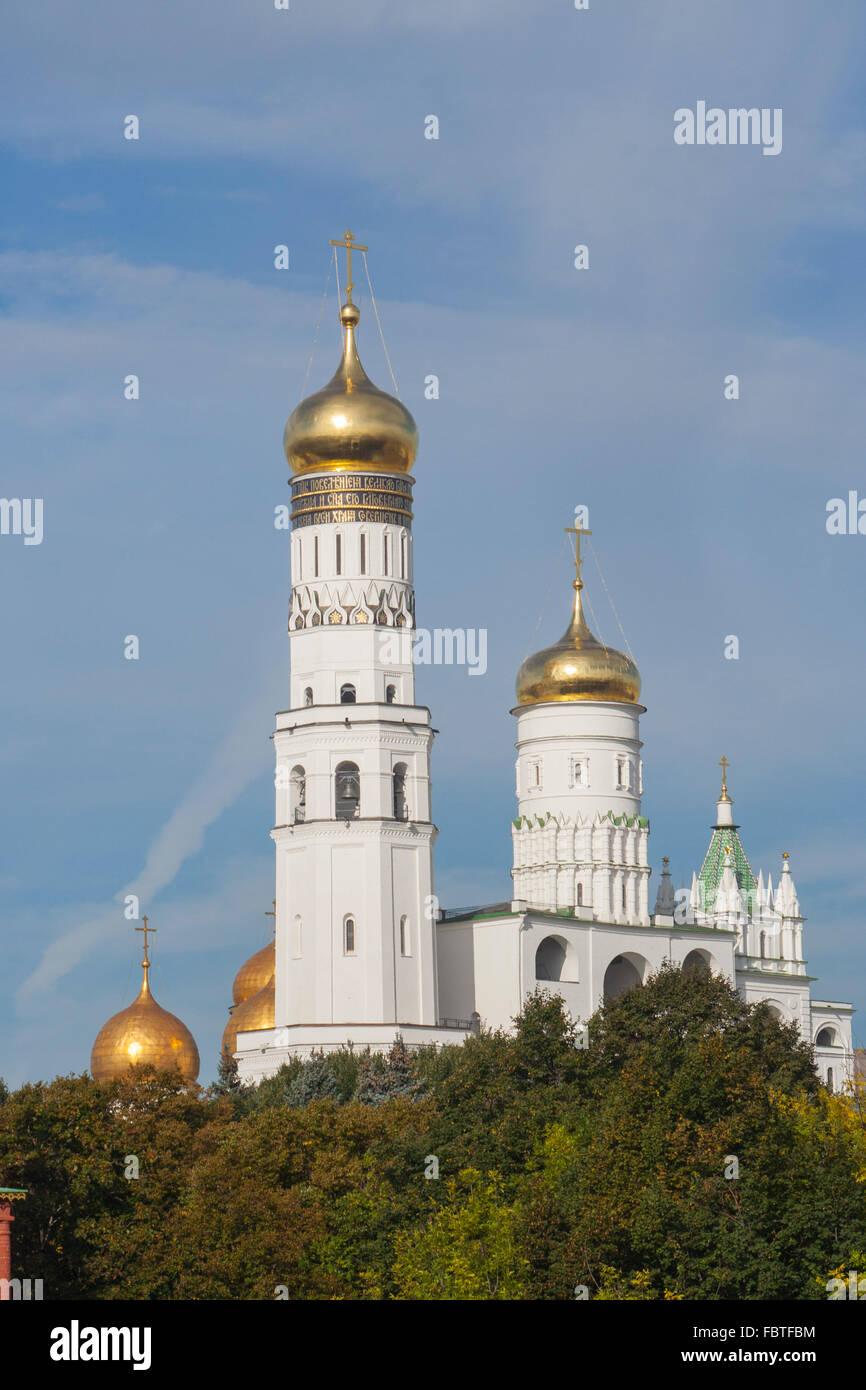Ivan the Great Bell Tower in the Kremlin, Moscow, Russia Stock Photo ...