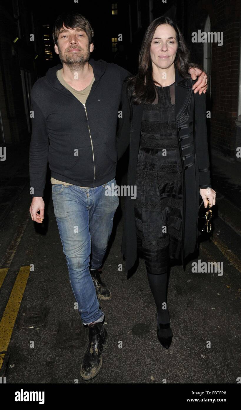 London, UK. 080114. Alex James and Claire Neate James at the Anya ...