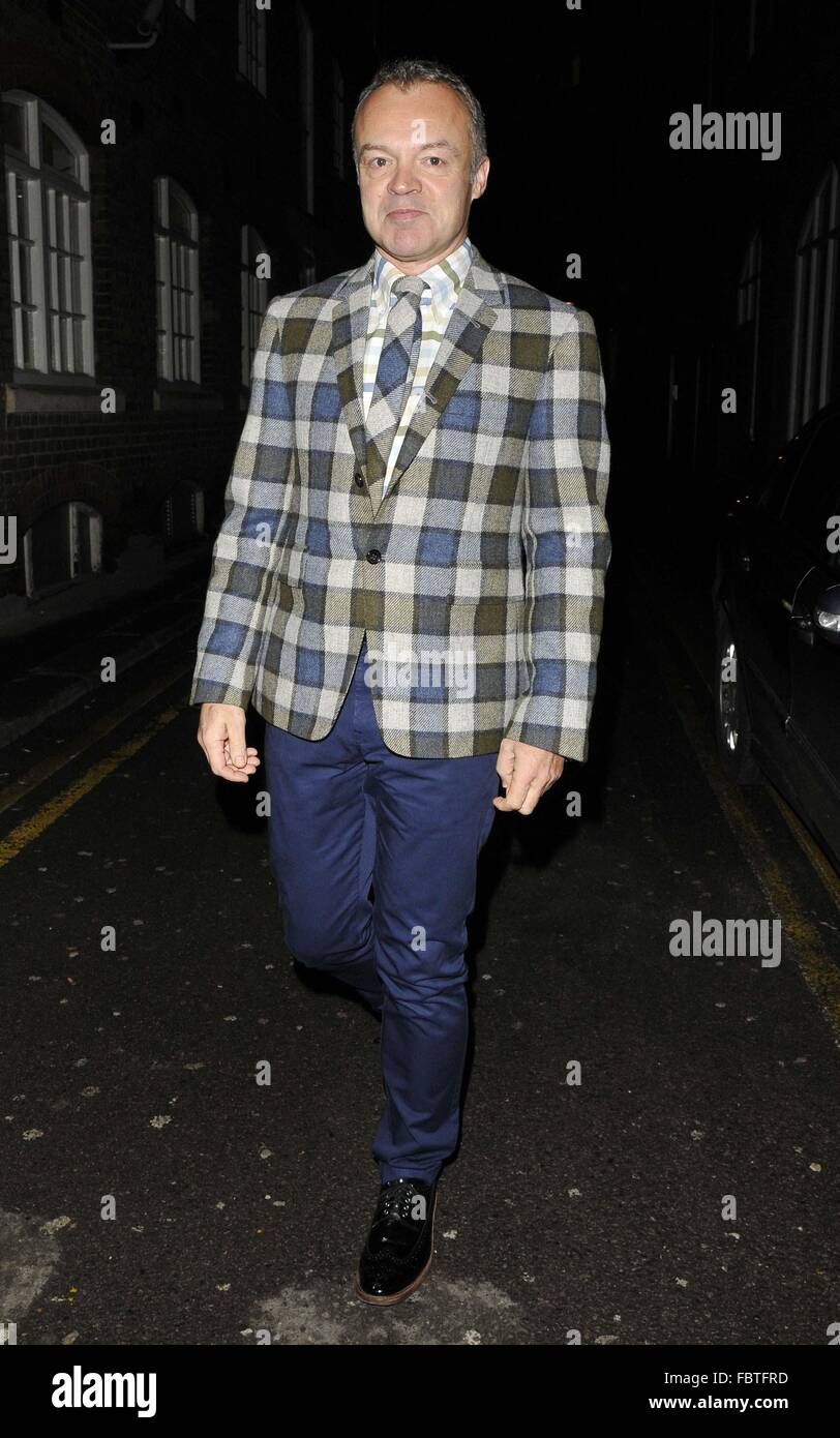 London, UK. 080114. Graham Norton at the Anya Hindmarch and Dylan Jones ...