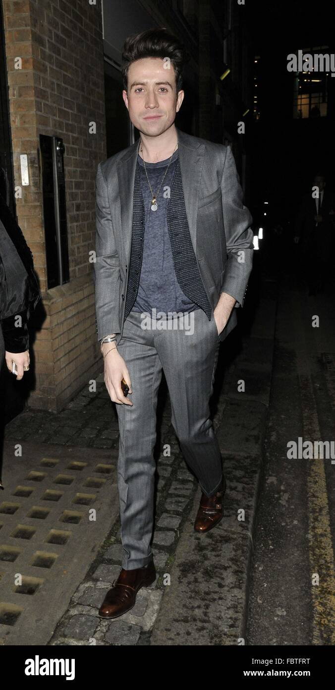 London, UK. 080114. Nick Grimshaw at the Anya Hindmarch and Dylan Jones ...