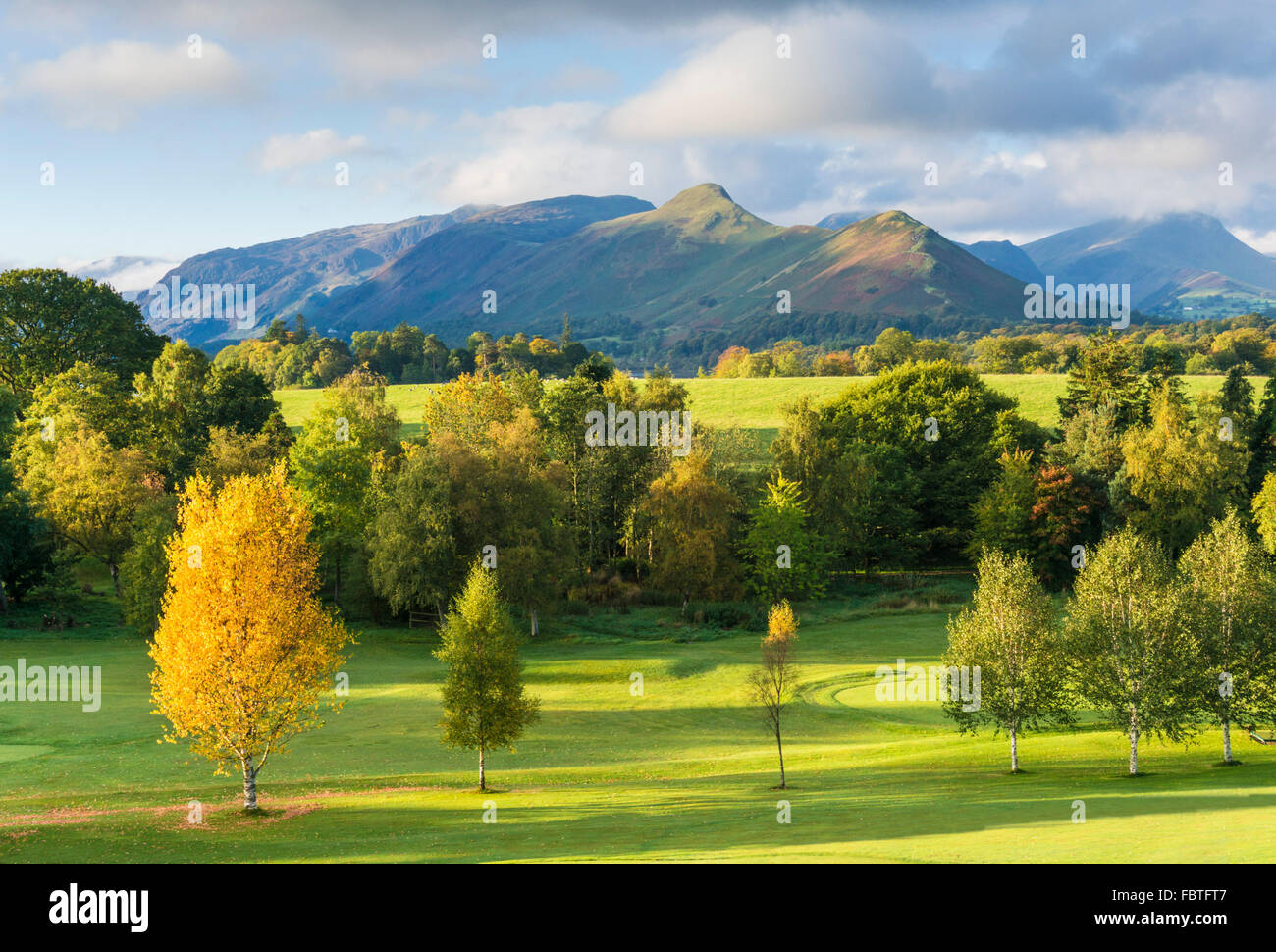 Lake district National Park View of Catbells and Hope Park Keswick ...