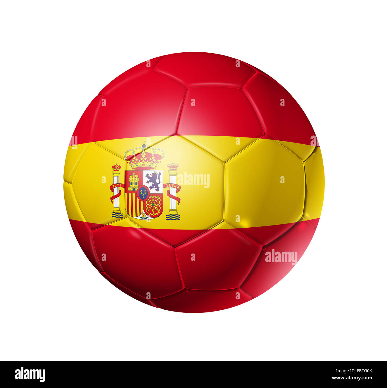 Soccer football ball with Spain flag Stock Photo - Alamy
