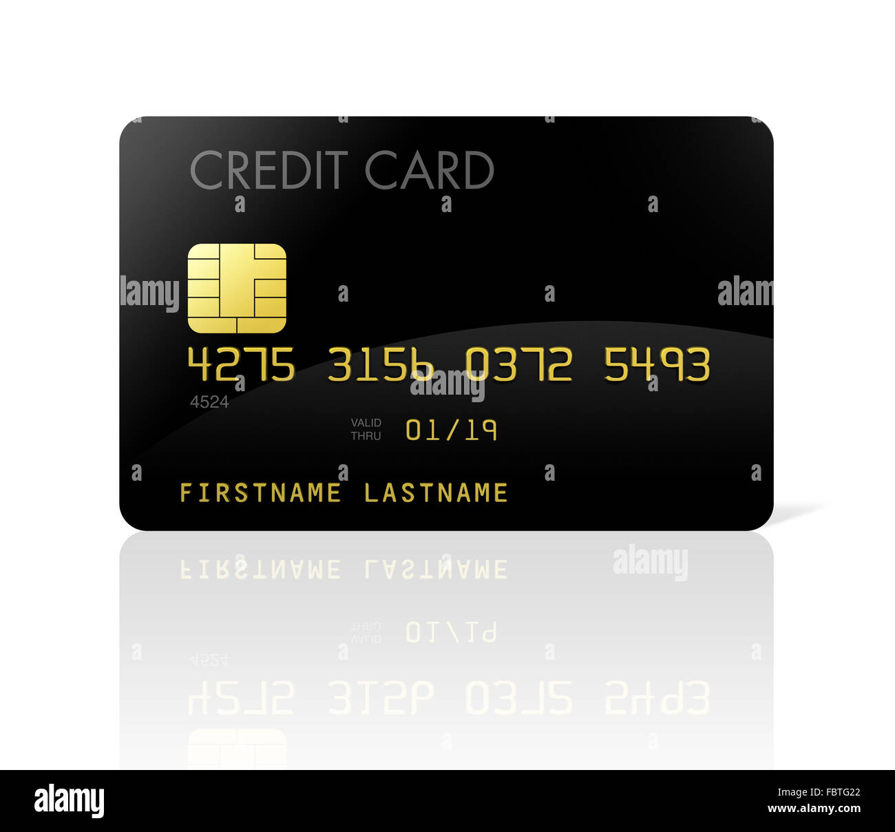 Visa bank credit plastic card Cut Out Stock Images & Pictures - Alamy