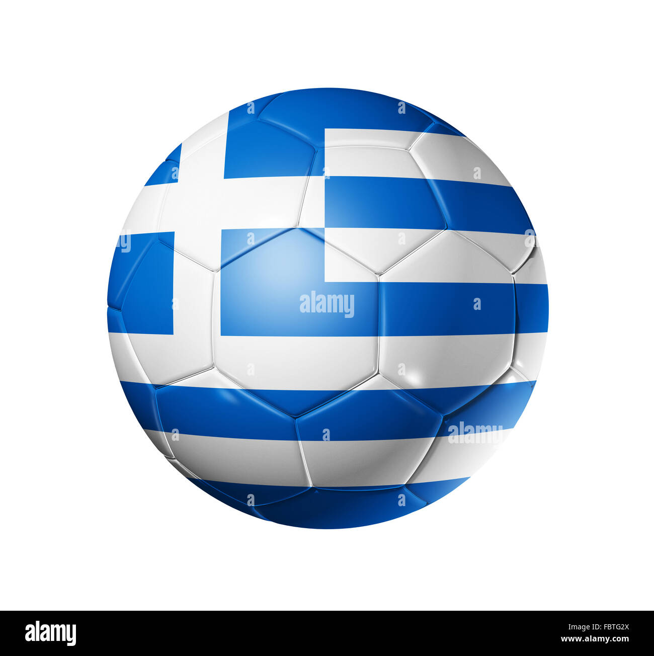 Soccer football ball with Greece flag Stock Photo - Alamy