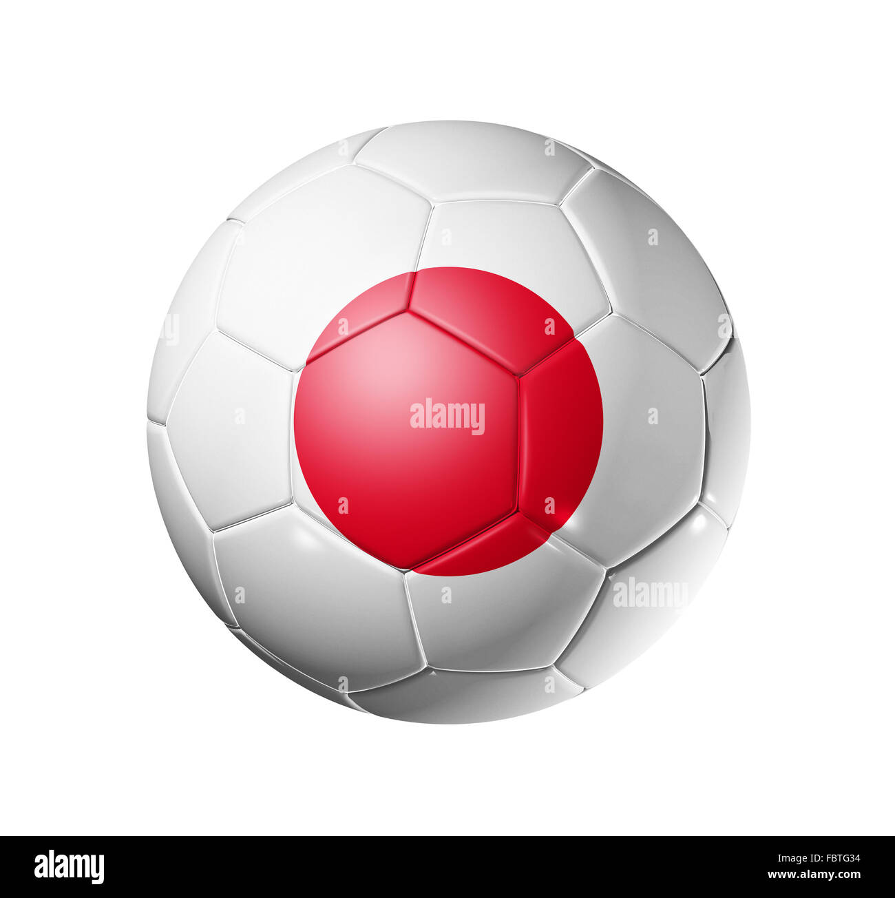 Soccer football ball with Japan flag Stock Photo - Alamy