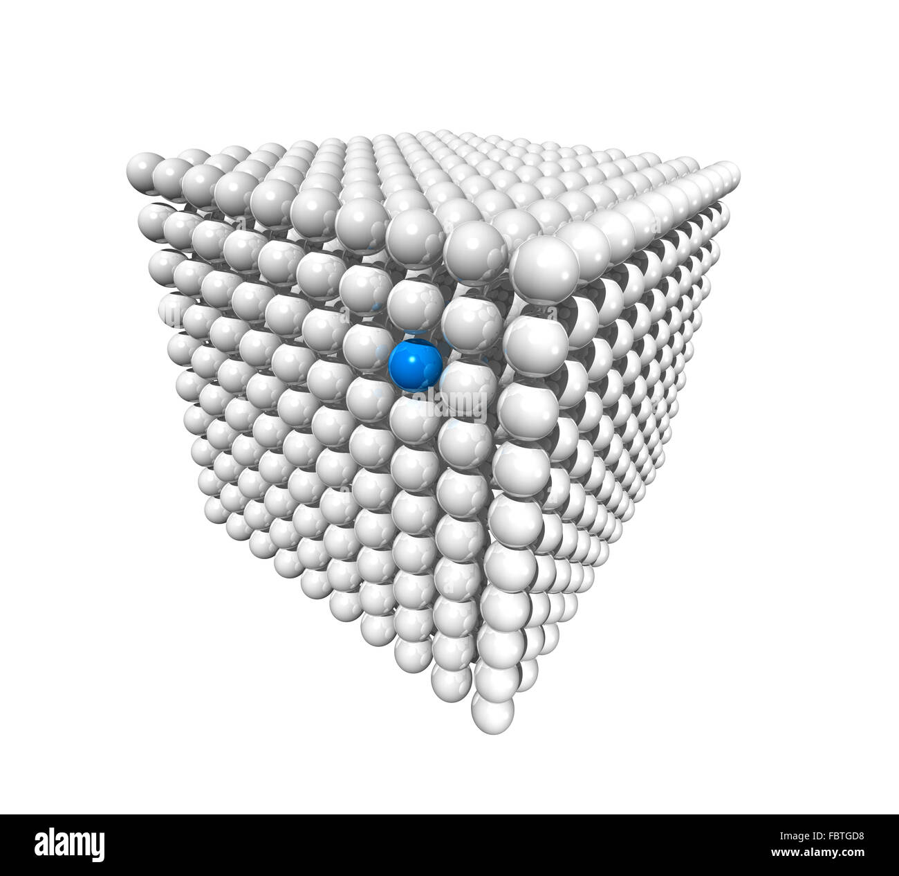 Cube made of spheres Stock Photo - Alamy