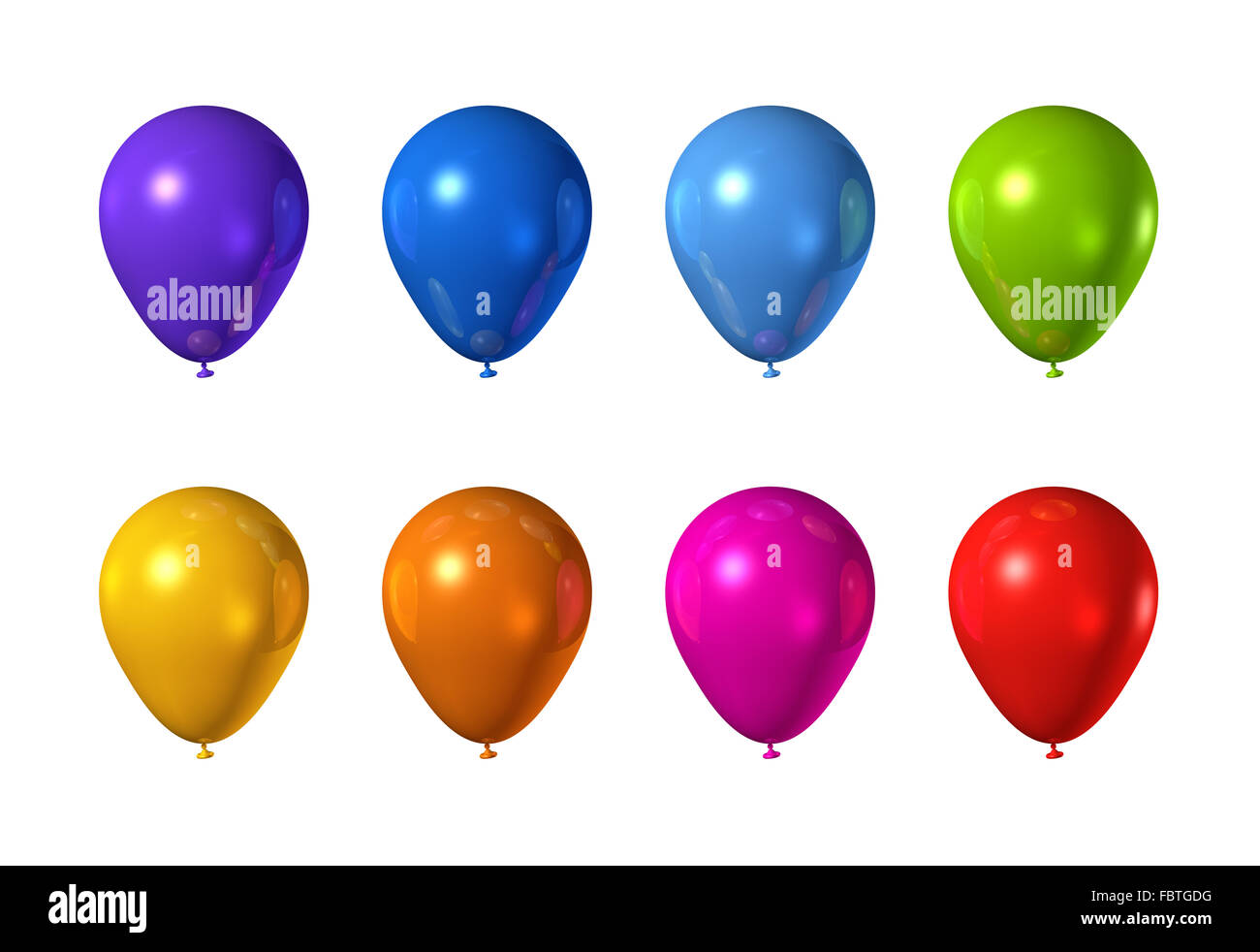 Colored balloons decoration Cut Out Stock Images & Pictures - Alamy