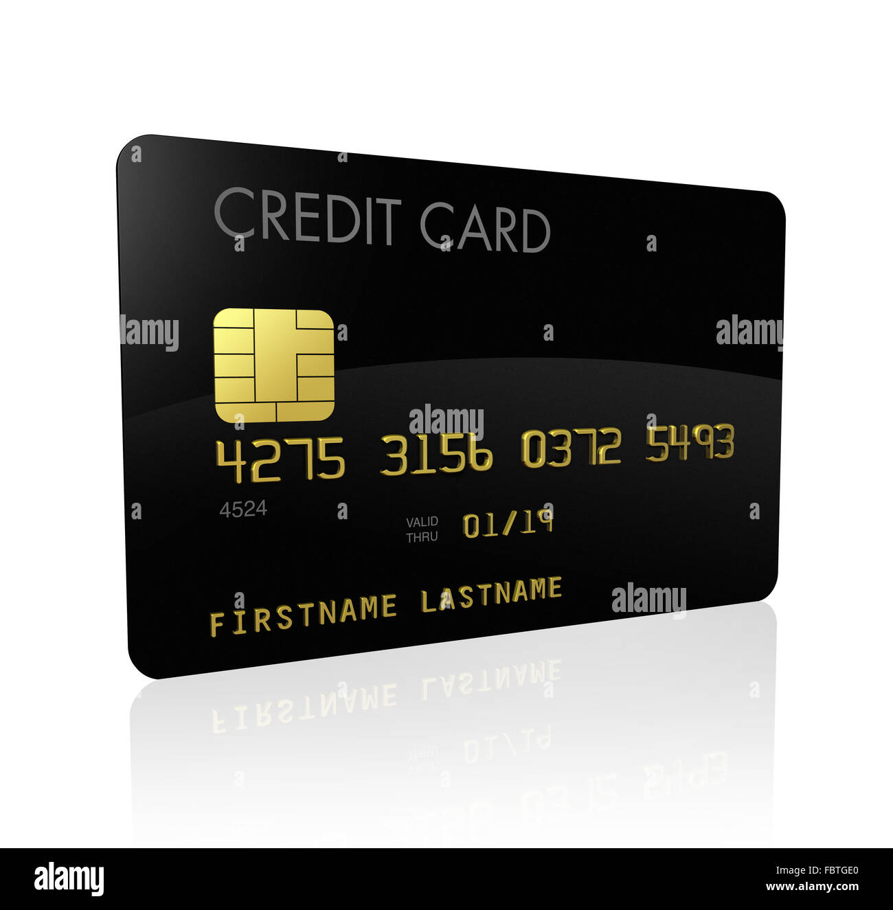 Black credit card Stock Photo - Alamy