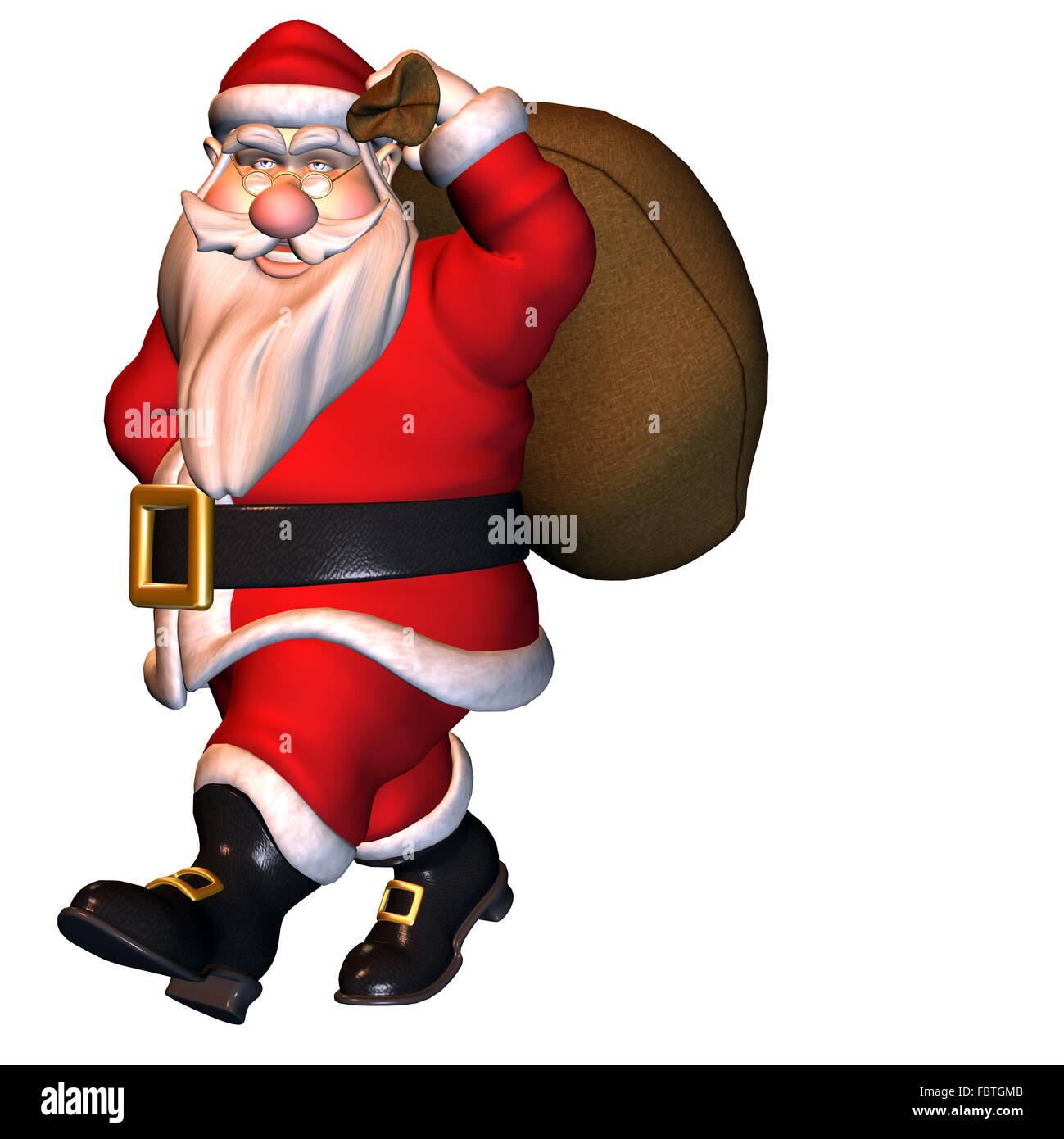 coming Santa Claus Stock Photo - Alamy