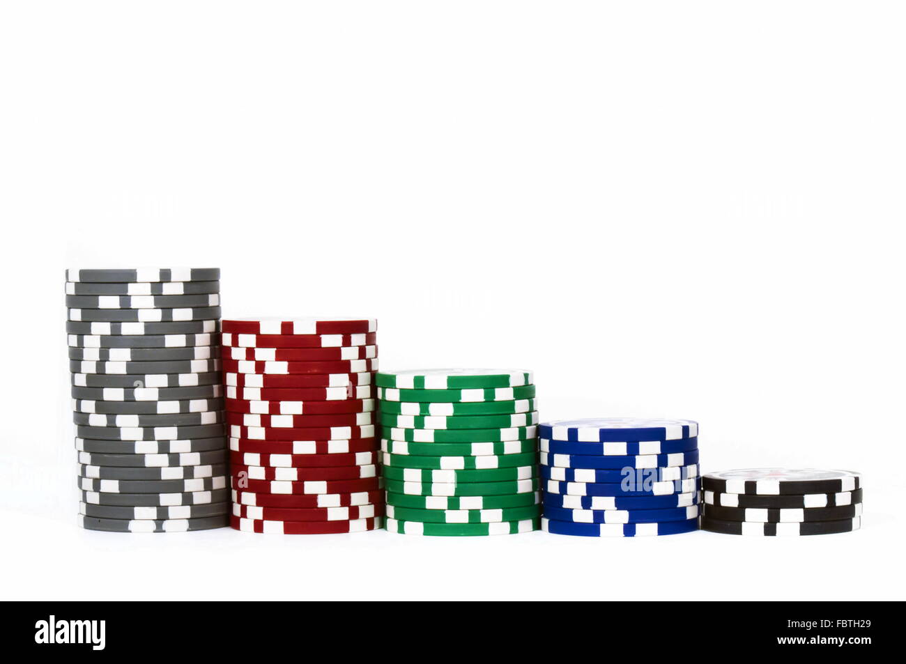 Gambler chips playing in Cut Out Stock Images & Pictures - Alamy