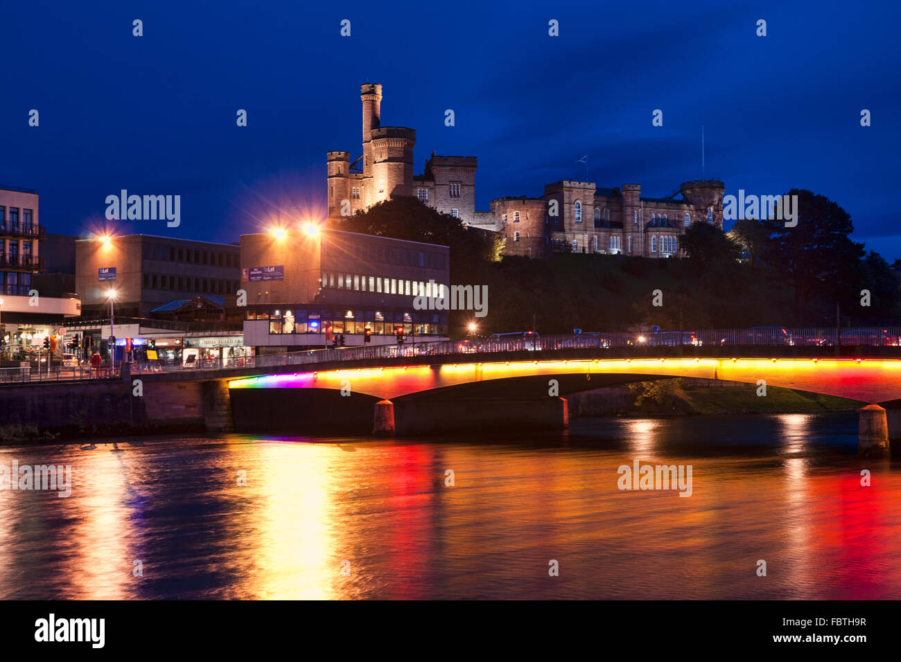 Night city lights reflections hi-res stock photography and images - Alamy