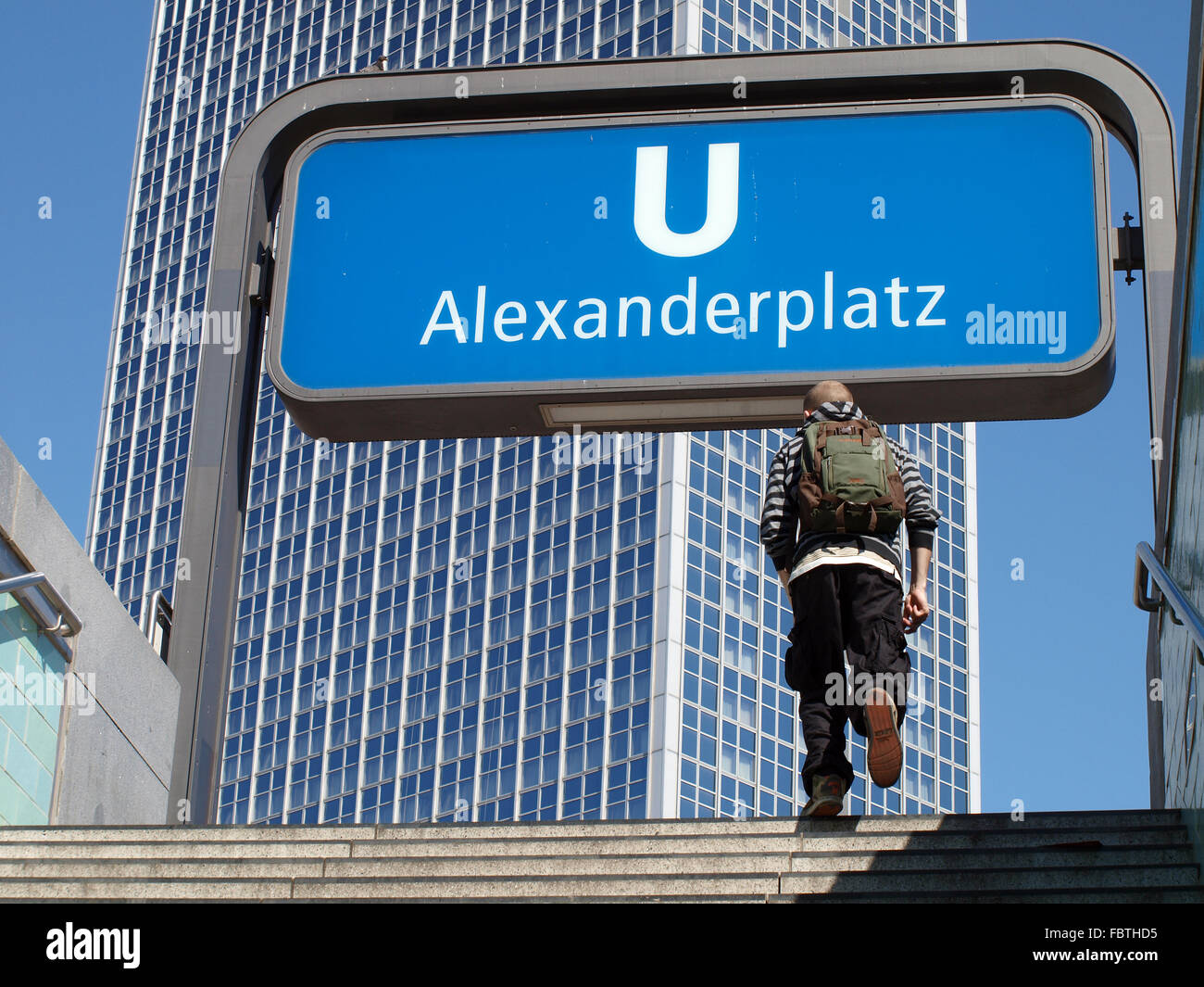 Exit sign berlin hi-res stock photography and images - Alamy