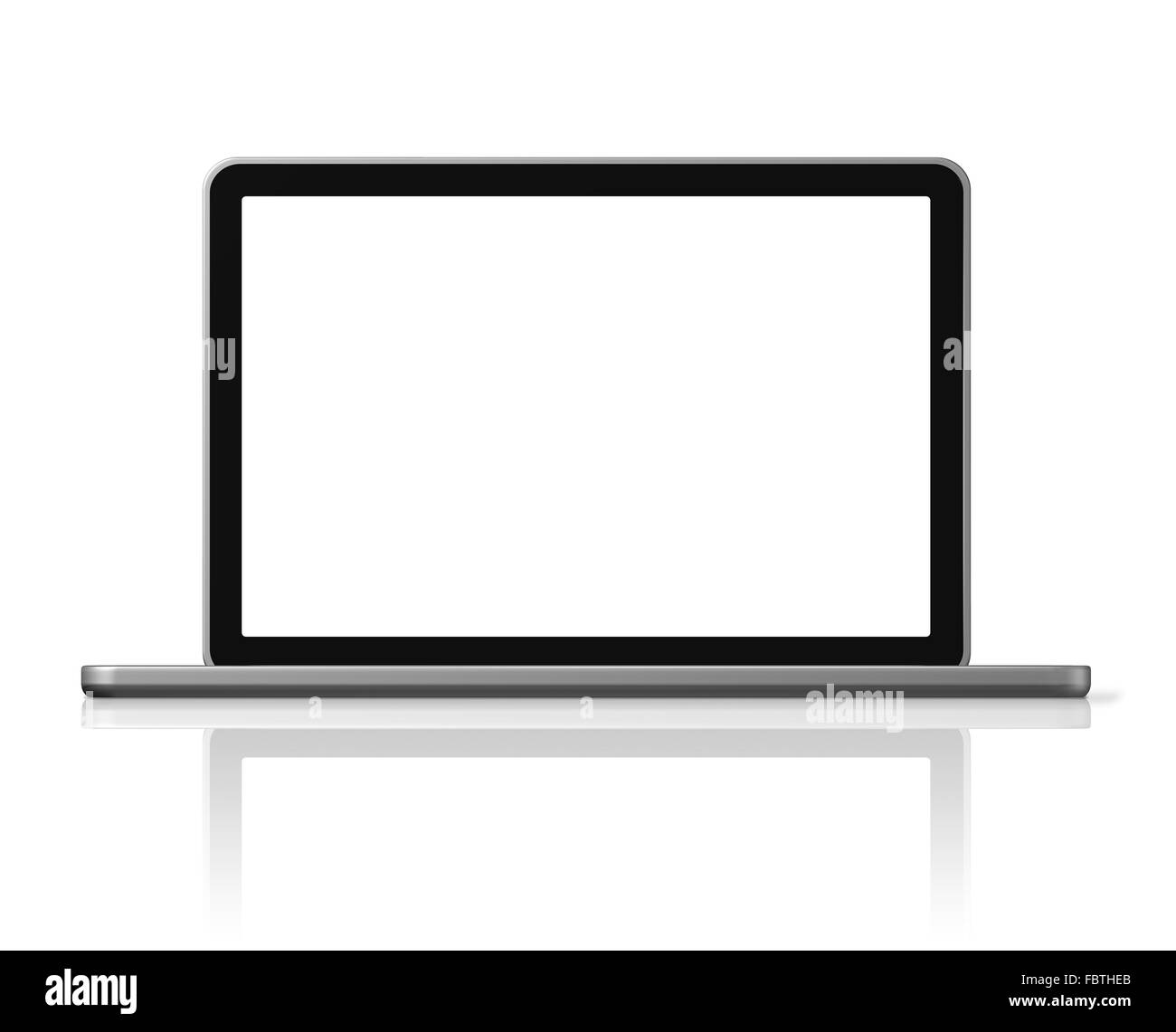Laptop computer isolated on white Stock Photo - Alamy