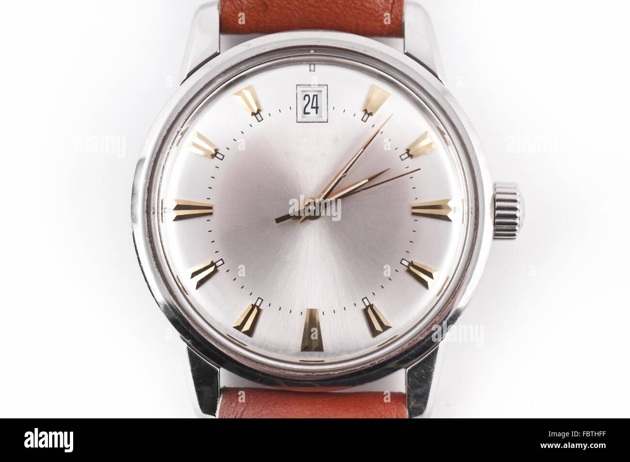 Brown Vintage Watch Stock Photo - Alamy