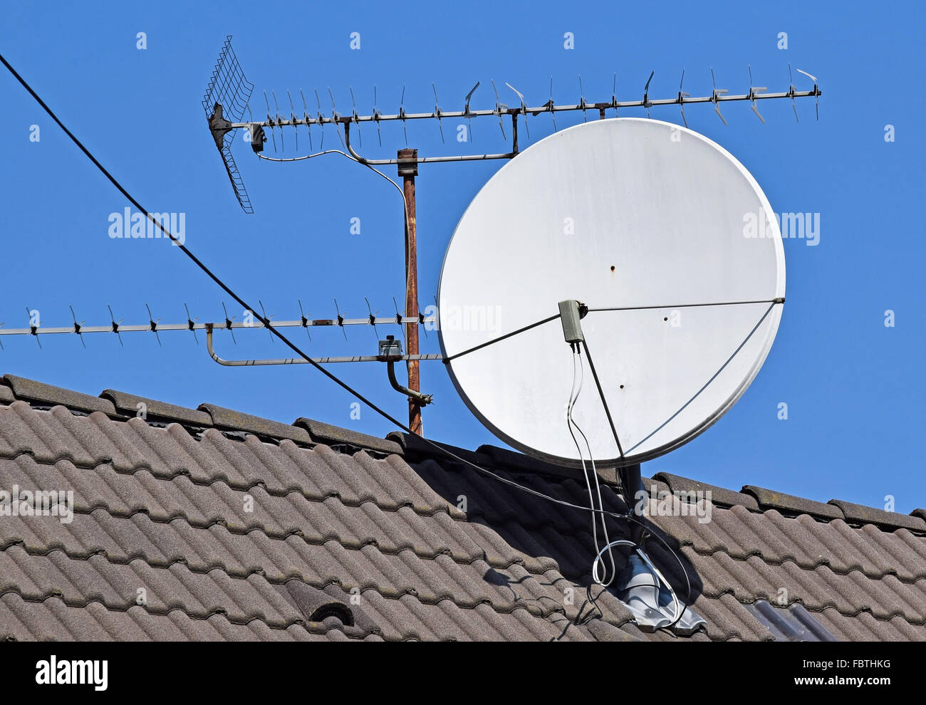Satellite Dish On Roof